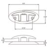 Through Bolt Folding Cleats - Accon | Fisheries Supply